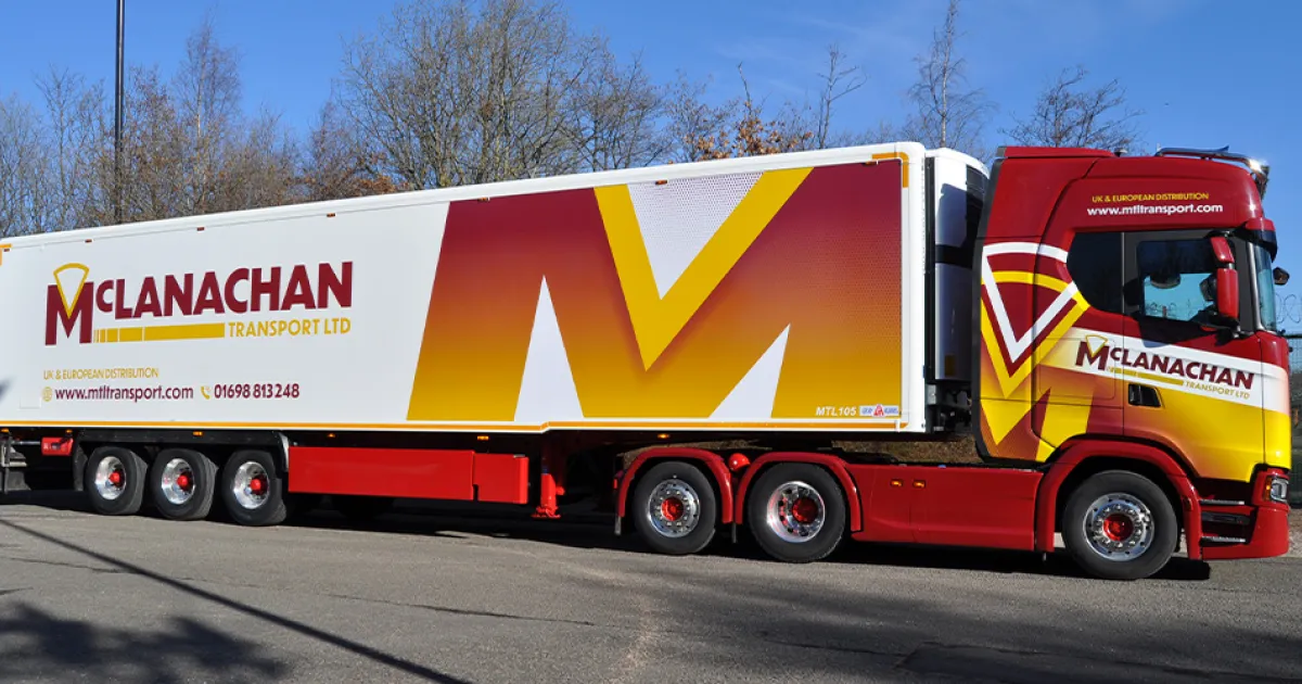 First of several new reefers to be added to McLanachan Transport fleet ...