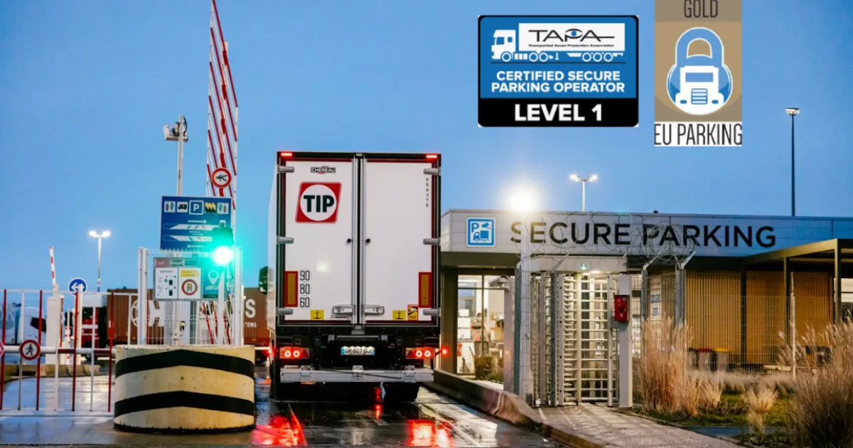 Aparcamiento seguro para camiones de TIP | TIP Group